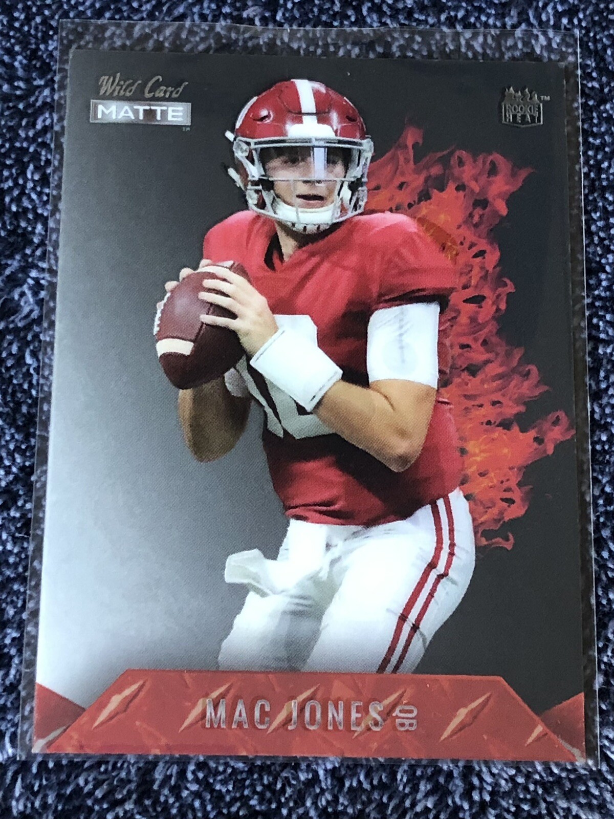 2021 Wild Card Football Matte Mac Jones #MRHR-3 Rookie Heat Flame ...