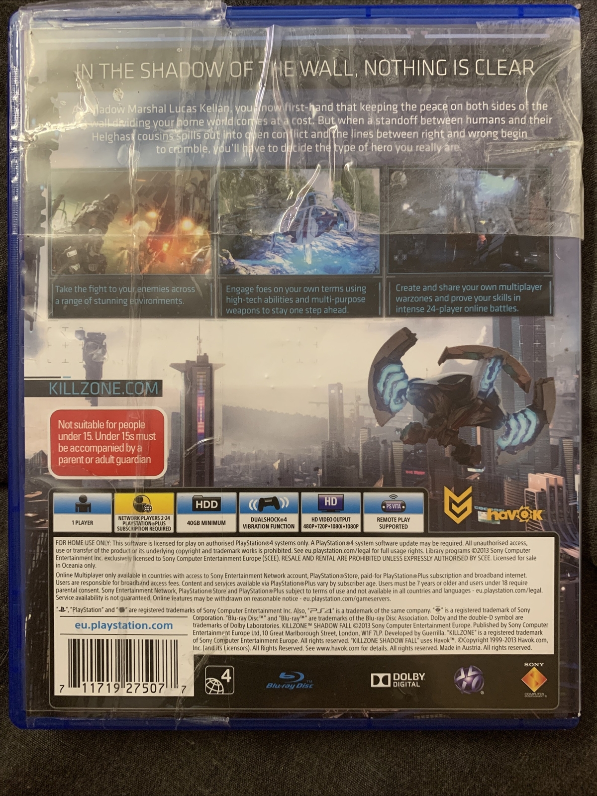 Killzone Shadow Fall (Sony Playstation, PS4) - Free Postage (b40/17 ...