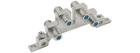 JVI 60-GB44SCUL Quad Ground Block, 3000 MHz, F-Type Connector RG6, RG59 ...