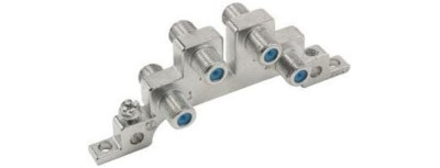 JVI 60-GB44SCUL Quad Ground Block, 3000 MHz, F-Type Connector RG6, RG59 ...