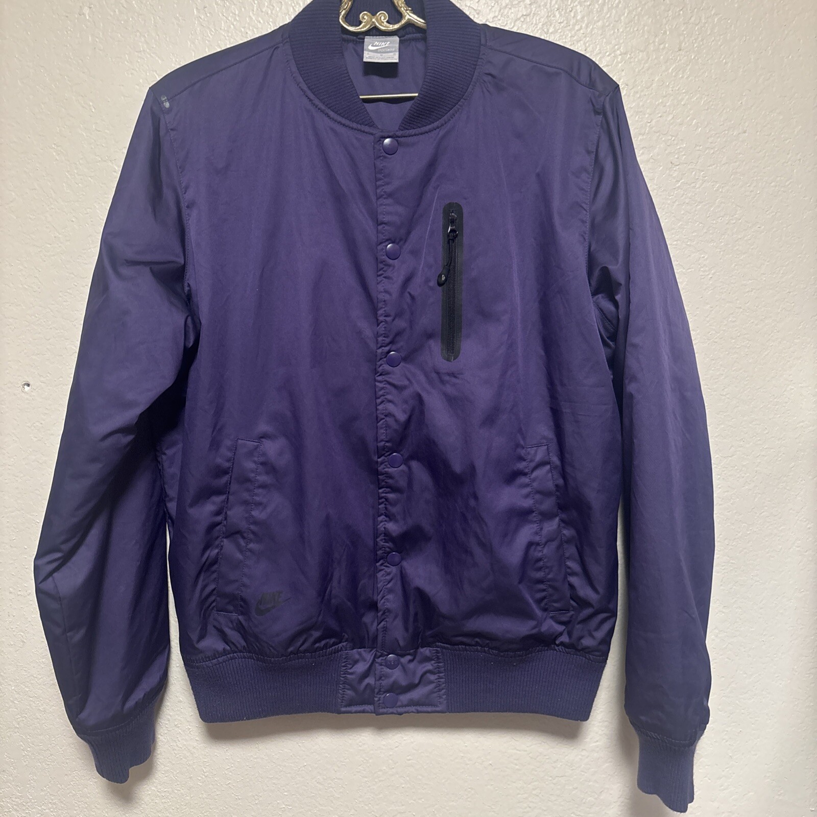 Nike Y2K Destroyer Bomber Jacket Lakers Purple Size L. - Gem