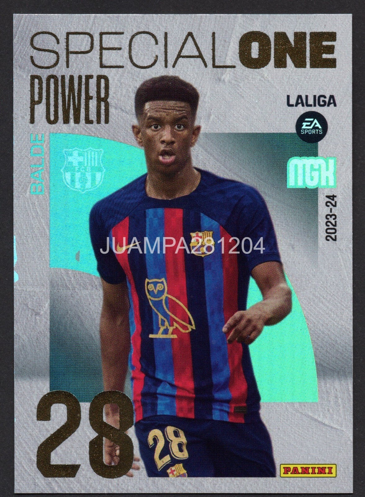 ALEJANDRO BALDE P385 SPECIAL ONE POWER 2023-24 CROMO MEGACRACKS LIGA PANIN 23/24 | eBay