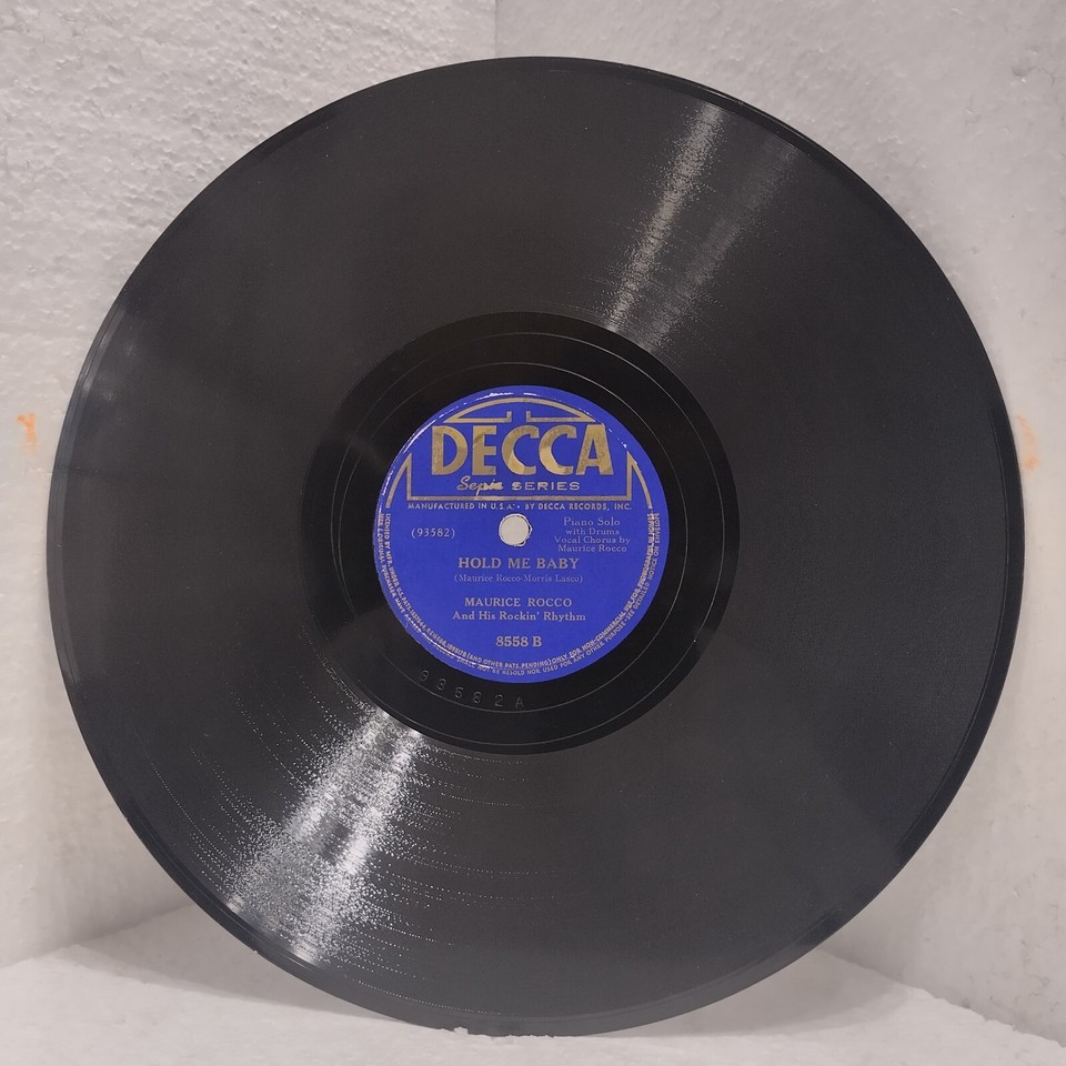 MAURICE ROCCO ROCKIN' RHYTHM Decca 8558 Hold Me Baby JAZZ PIANO SOLO 78 ...