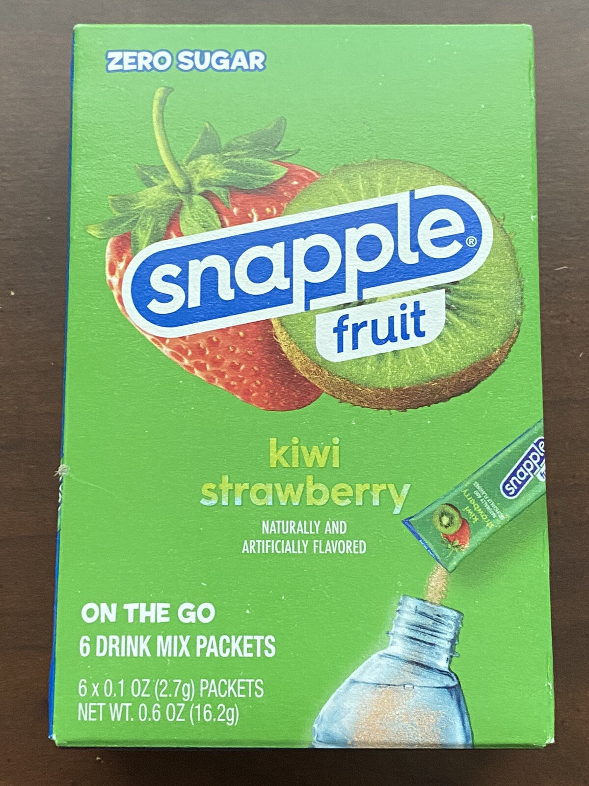 2 Snapple Kiwi Strawberry Sugar Free Drink Mix Singles to Go FREE ...