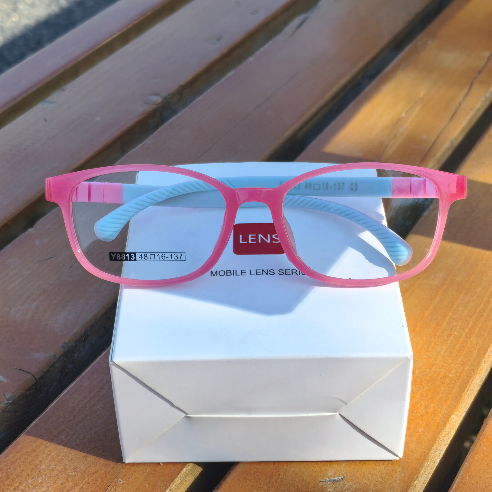 Children Eyeglass frames Kids Boys Girls 360 ° rotation Silicone+TR ...