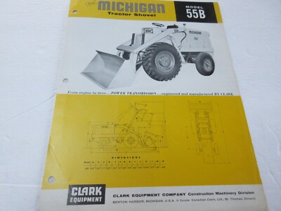 Clark Michigan 55B Tractor Shovel 2 Page (Wheel Loader) | eBay
