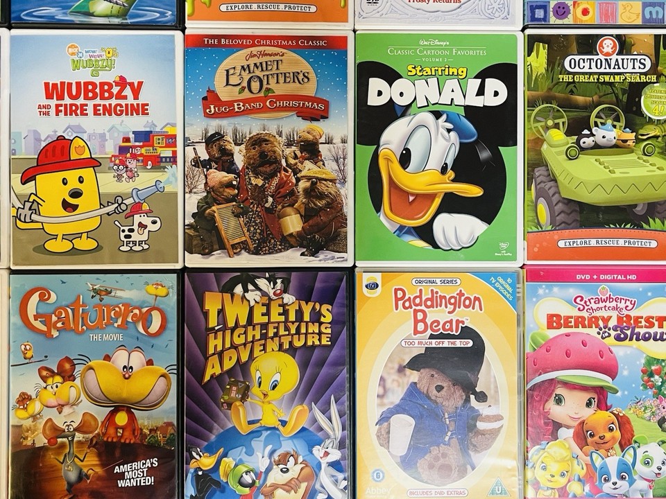 50 Wholesale RANDOM KIDS / TODDLERS ANIMATED CARTOONS /MOVIES ...