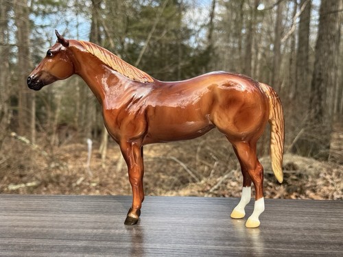 Breyer 75th Anniversary AQHA GLOSSY chestnut VERY RARE | eBay