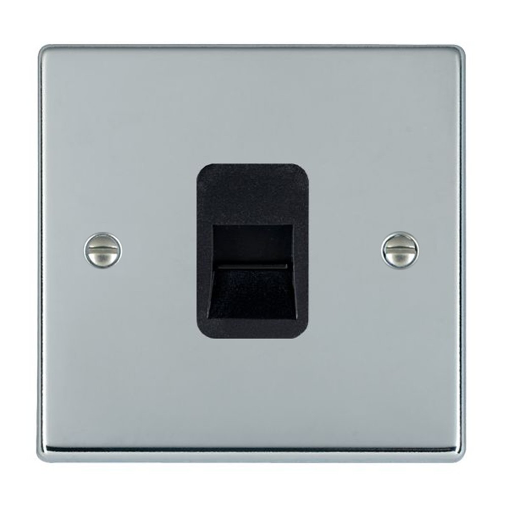 Hamilton 77TCSB Hartland Bright Chrome Low Profile Telephone Socket ...