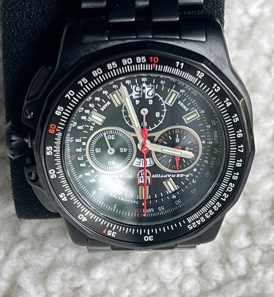 Luminox F-22 RAPTOR Titanium 9270 Series Pilot Watch 44 mm XA.9272 | eBay