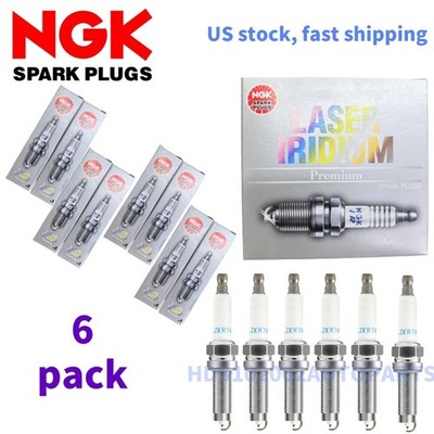 Set of 6 NGK 1961 Laser Iridium Spark Plugs ILZKR7A for Audi Volkswagen ...