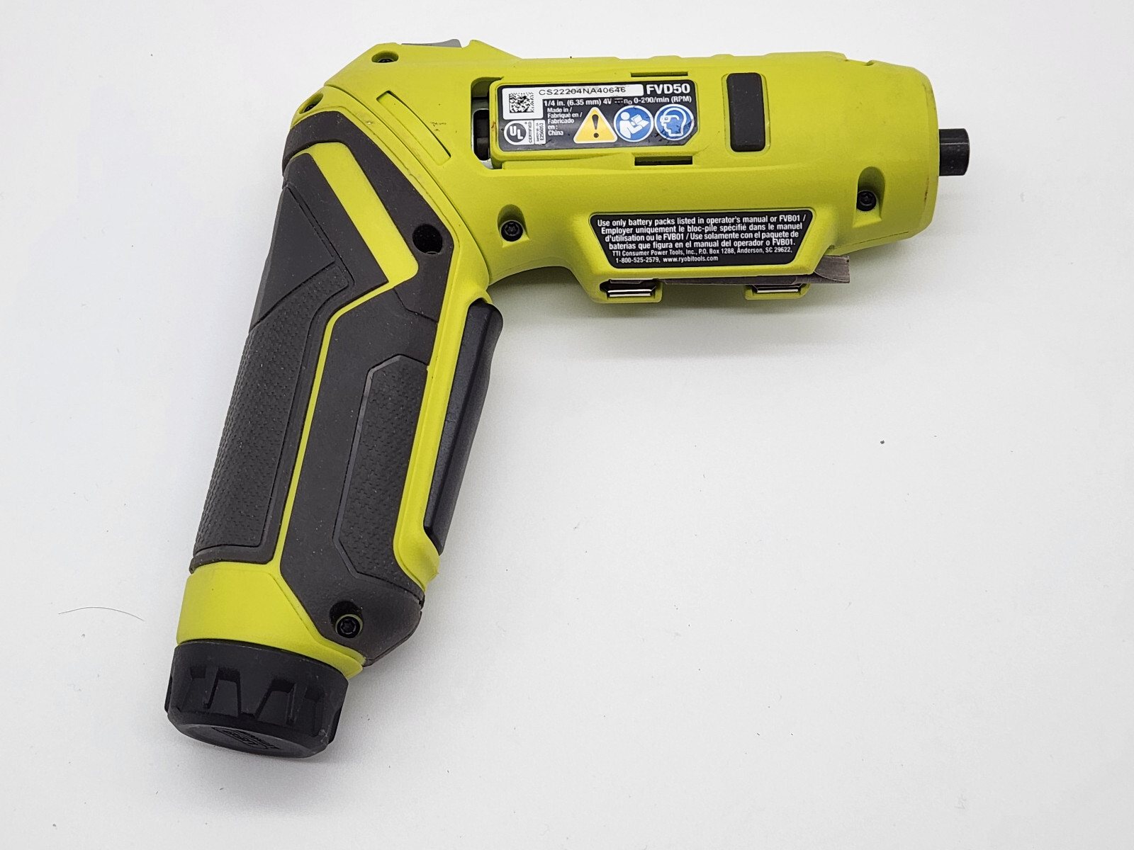 Ryobi FVD50 Lithium-Ion Dual LED Cordless Screwdriver TOOL ONLY Apr23a ...