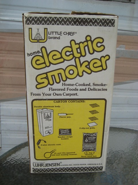 Luhr-Jensen Little Chief Electric Smoker Model 9800 Vintage for sale ...