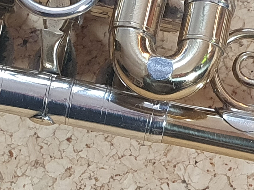 Beautiful old & rare trumpet, high pitch? "Heckel snake", octogonal ...