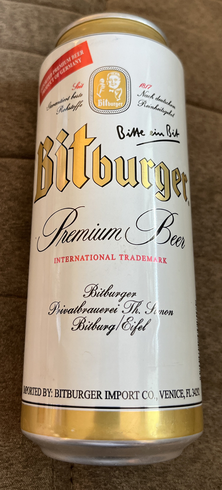 BITBURGER Premium Beer 16.9 ounce can Bitburg, GERMANY | eBay
