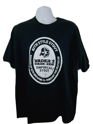 Darth Vader Dark Side Sith Style Stout black t-shirt size 3XL | eBay