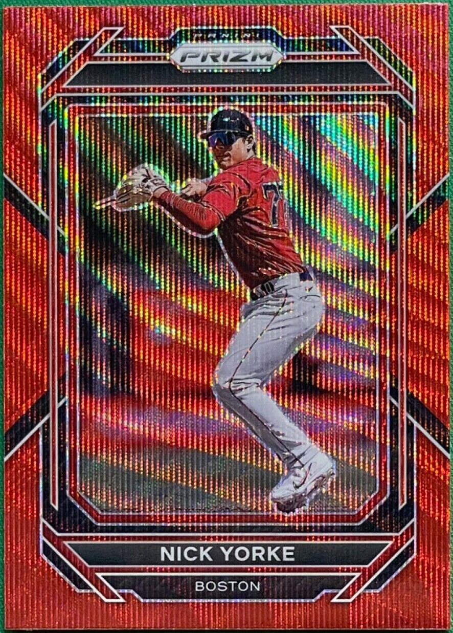 2023 Panini Prizm - Nick Yorke #147 Ruby Wave Prizm (RC) for sale ...