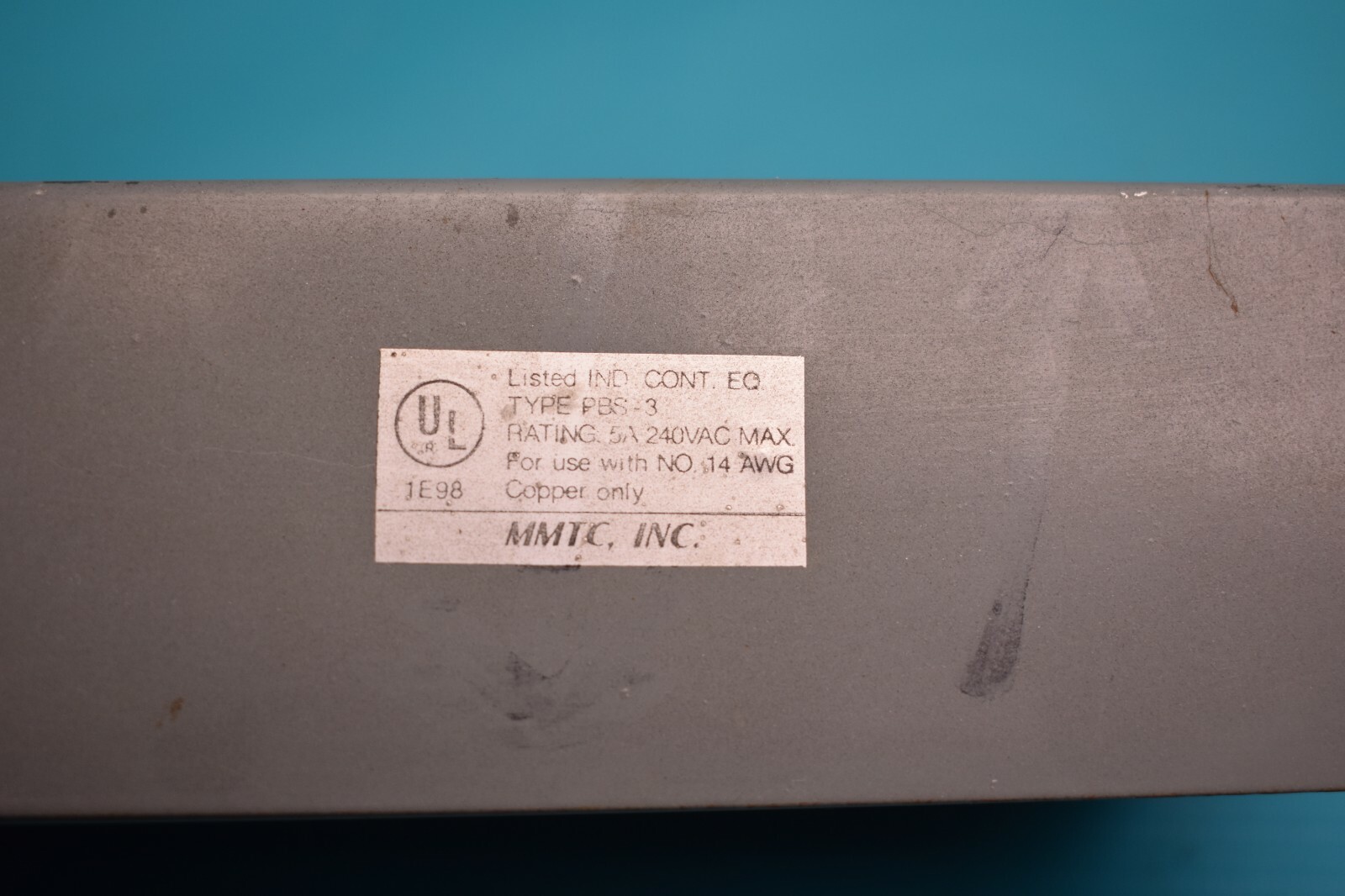 USED MMTC TYPE PBS-3 PUSH BUTTON STATION | eBay