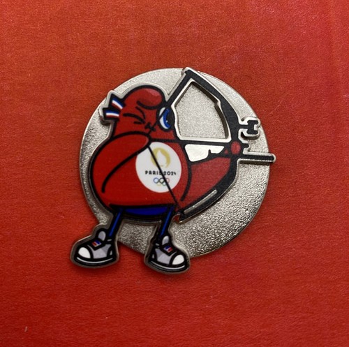 2024 Paris Olympics Pin Badge - Phryges Mascot Sports Pose - Archery | eBay