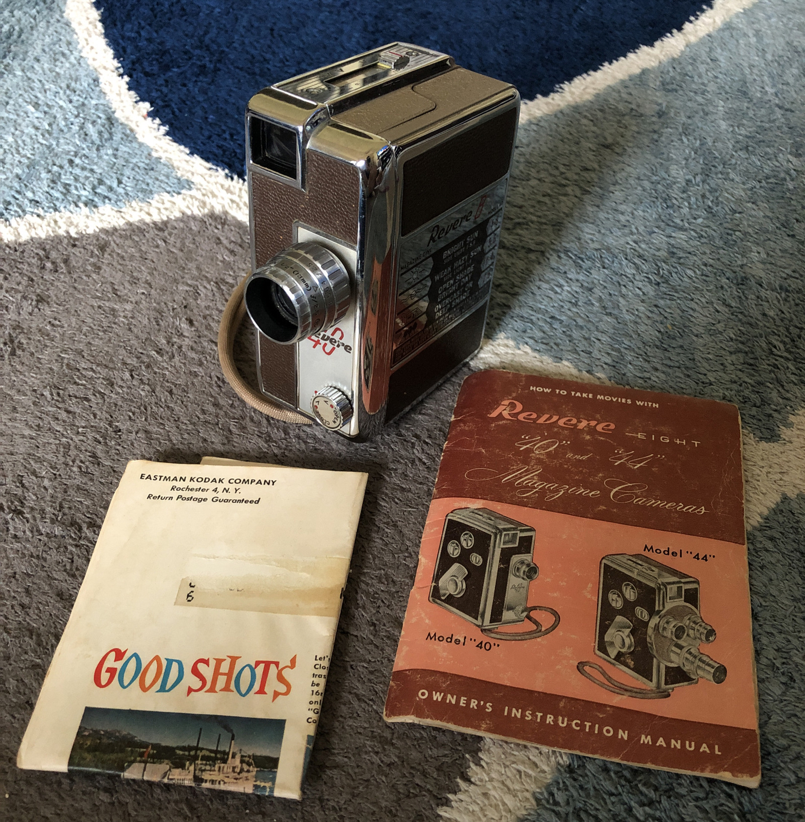 Revere 8 Model 40 Vintage 8mm Film Motion Picture Cine Camera w ...