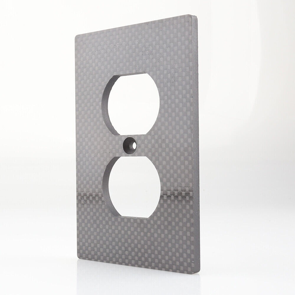 117*70 Carbon Fiber Power outlets cover wall plate, Duplex Receptacle ...