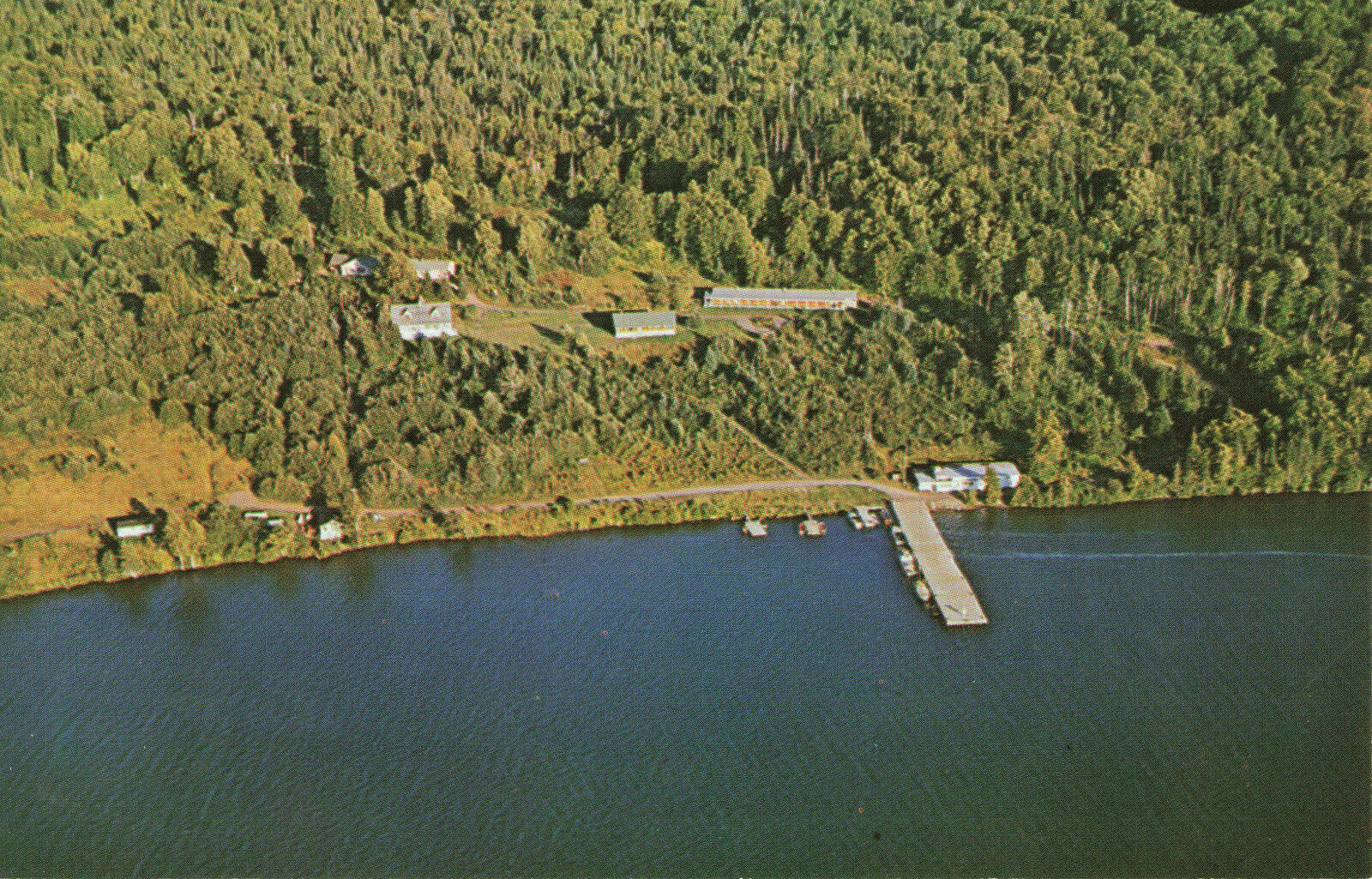 Postcard Aerial View Of Windigo Inn Isle Royale National Park Michigan ...