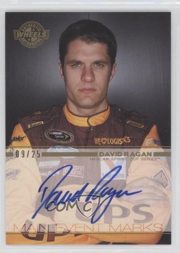 2011 Wheels Main Event Auto Gold /25 David Ragan #ME-DR1 Auto | eBay