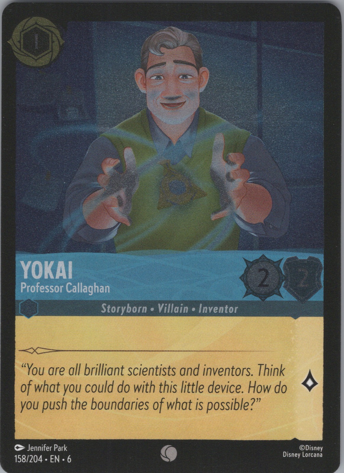 Yokai - Professor Callaghan [Foil] 158/204 Azurite Sea Common NM | eBay