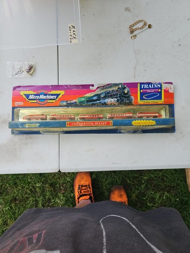 1989 Vintage NOS Galoob Micro Machines Continental Bullet Train w 10 ...