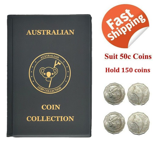 Coin Album - Australian Coin storage Folder Book Holds 150 Coins Suit ...