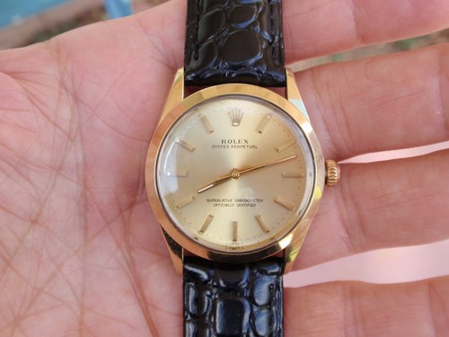 Rolex 1024 Oyster Perpetual Gold Cap 34mm NICE | eBay