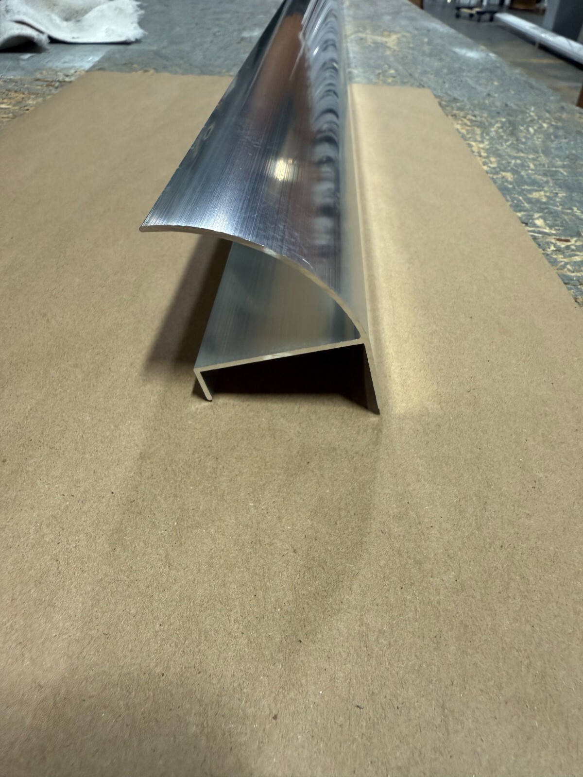 92" Aluminum Lower Sidewall Radius Bottom Trim Molding RV 2" x 2 13/16 ...