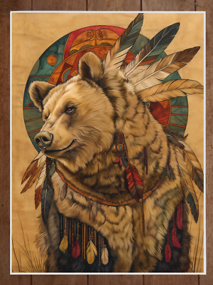 Native American Bear Assorted Native Style Bear Claw Necklace 4 Claw