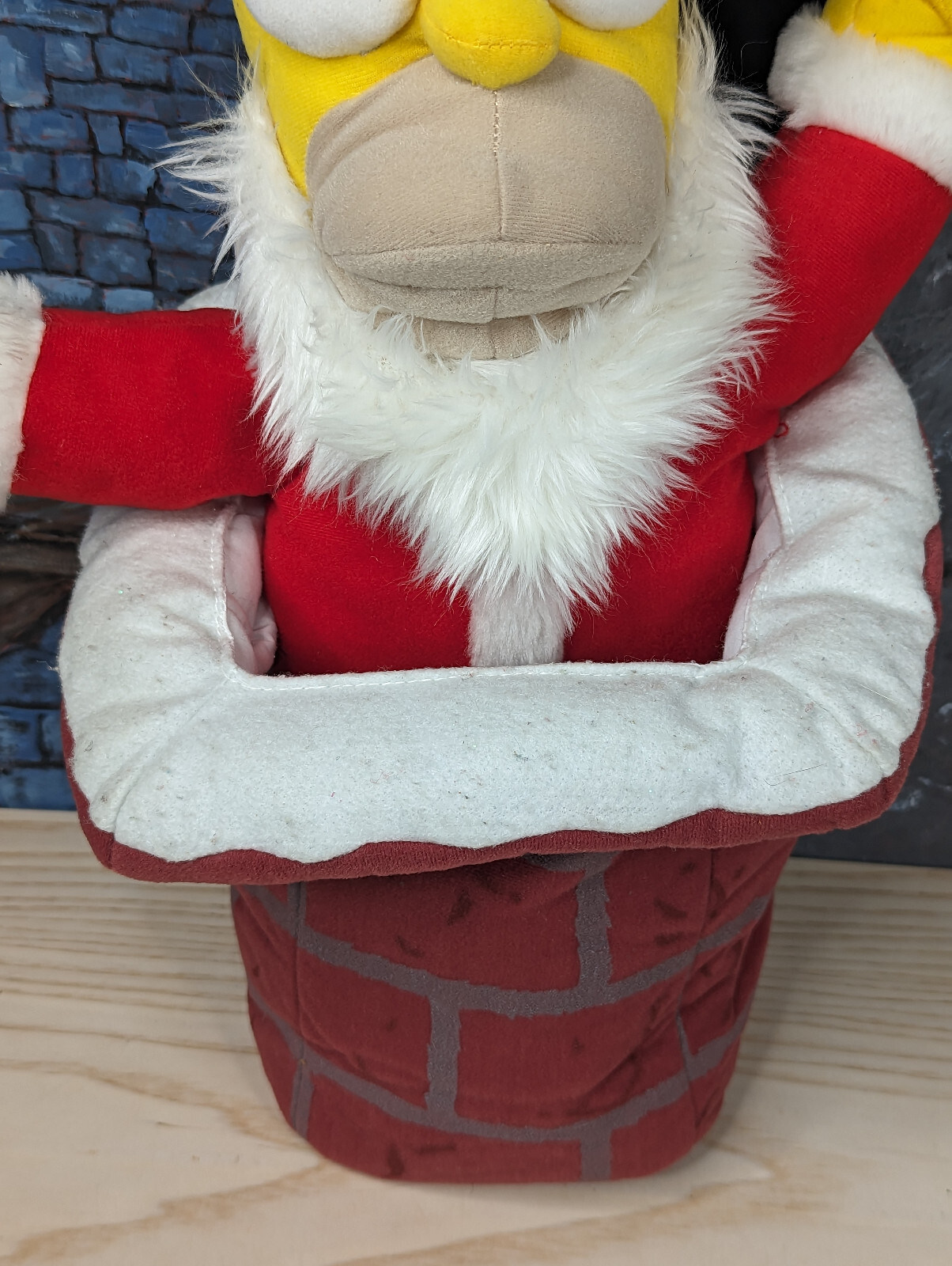 Homer Simpson Christmas Stocking Dressed as Santa in Chimney Hanging ...