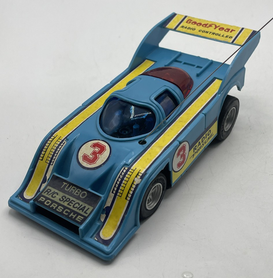 VTG Radio Shack Battery Powered Radio Control Porsche #3 As Is No R/C ...