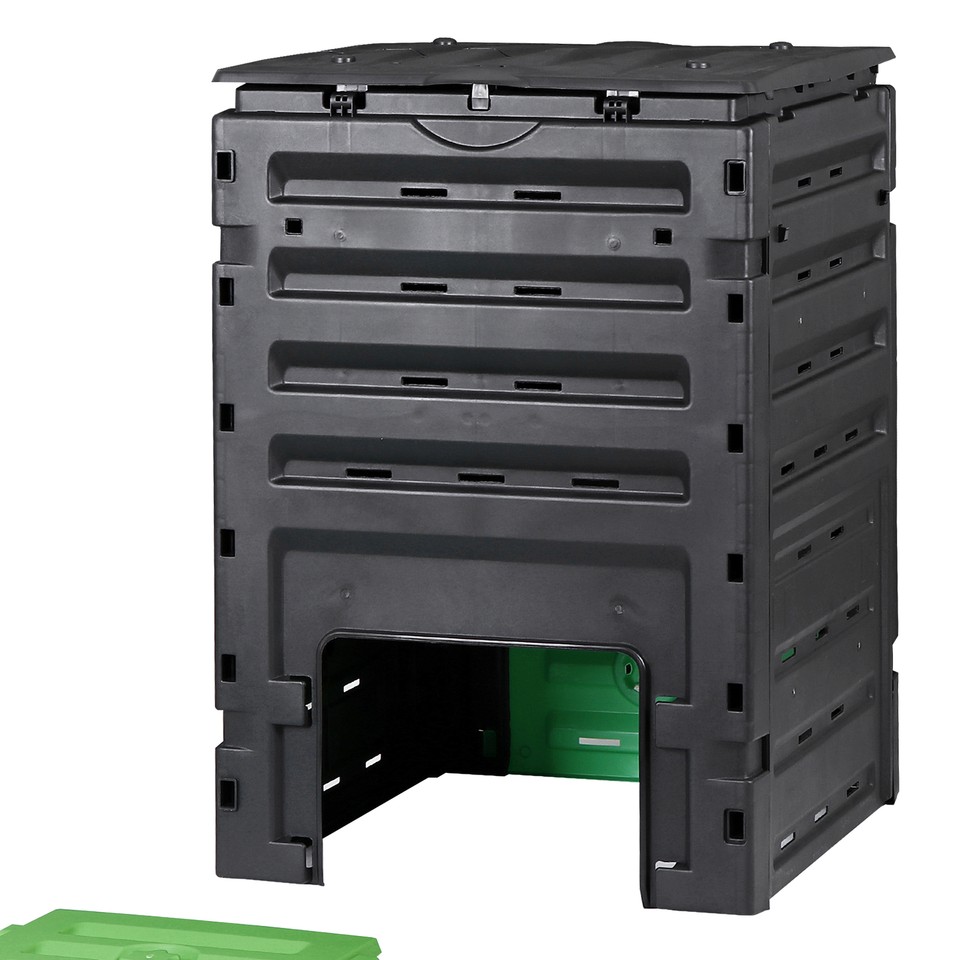 120 Gal Garden Compost Bin All Weather Resistant Large Capacity Compost ...
