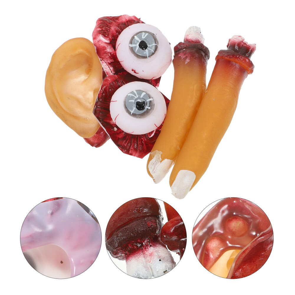 8 Pcs Halloween Prop Fake Finger Fake Hand Simulation Human Organs | eBay