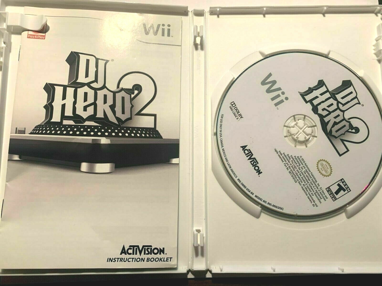 DJ HERO 2 (Nintendo Wii) GAME COMPLETE w/MANUAL GAGA 50 CENT RIHANNA ...