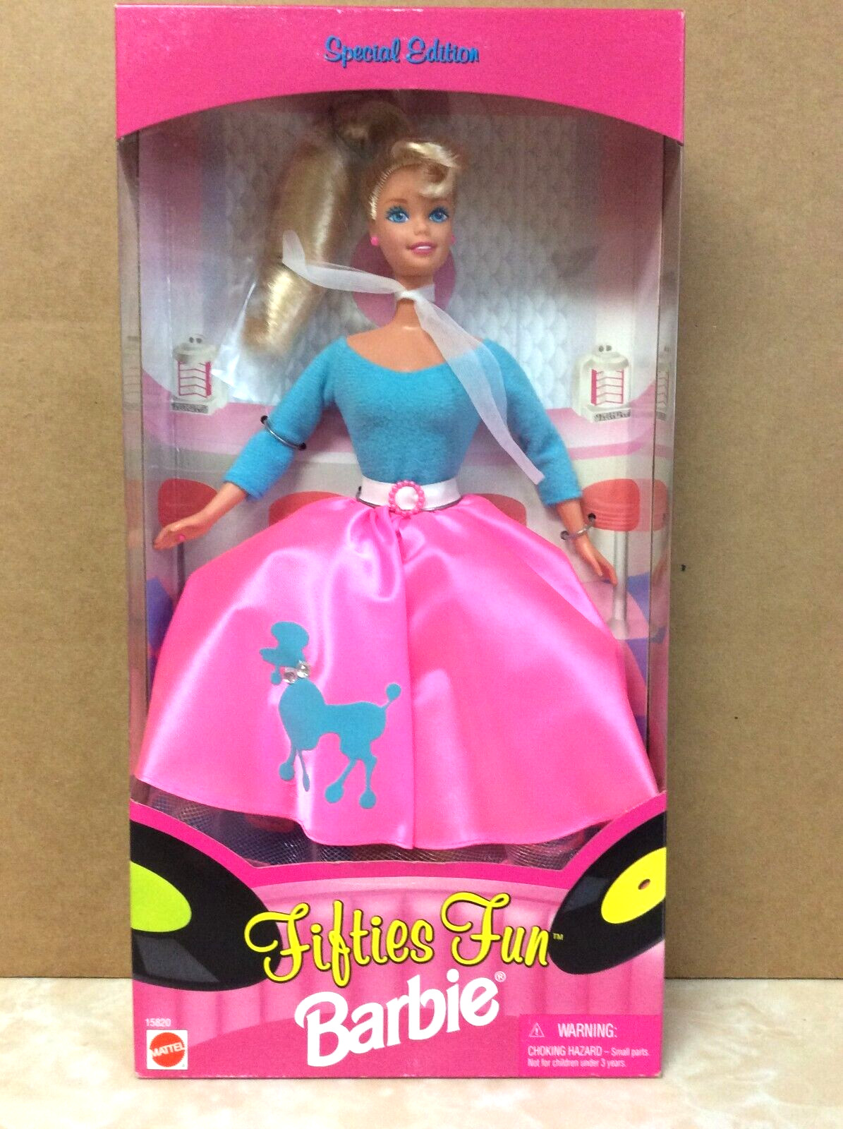 MATTEL 1996 BARBIE FIFTIES FUN BARBIE DOLL 15820 BLONDE MATTEL NIB