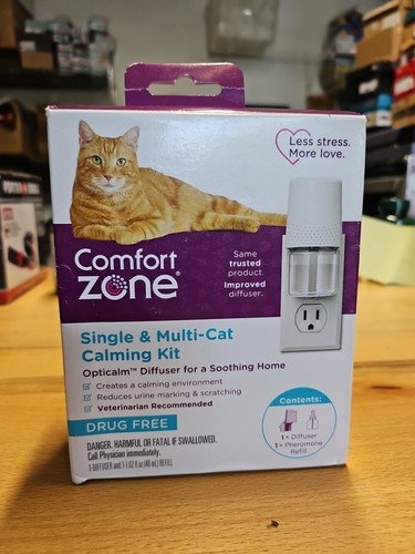 Comfort Zone Single & Multi-Cat Calming Kit Phermone Plug-In Diffuser ...