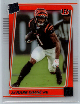 2021 Panini Clearly Donruss Rated Rookie Ja'Marr Chase #63 Rookie RC ...