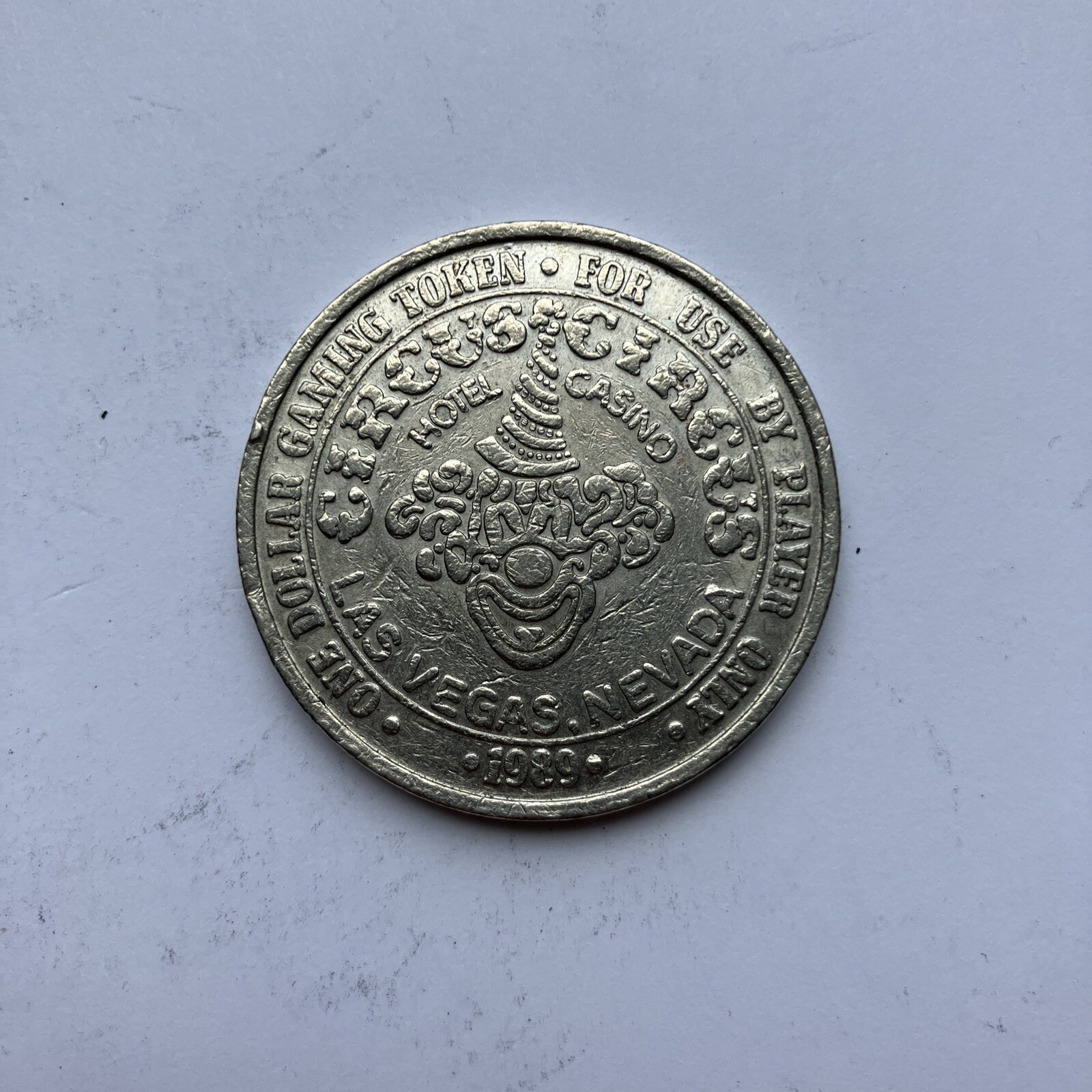 Vintage Circus Circus Hotel Casino $1 Gaming Token Coin Las Vegas ...