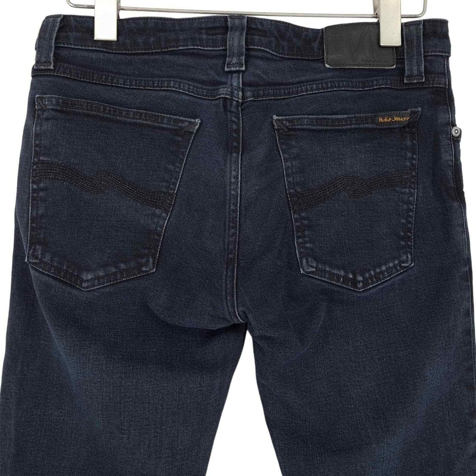 Nudie Men Jeans Skinny Lin Black Stretch Slim Lo0 Size W31 L32 | eBay