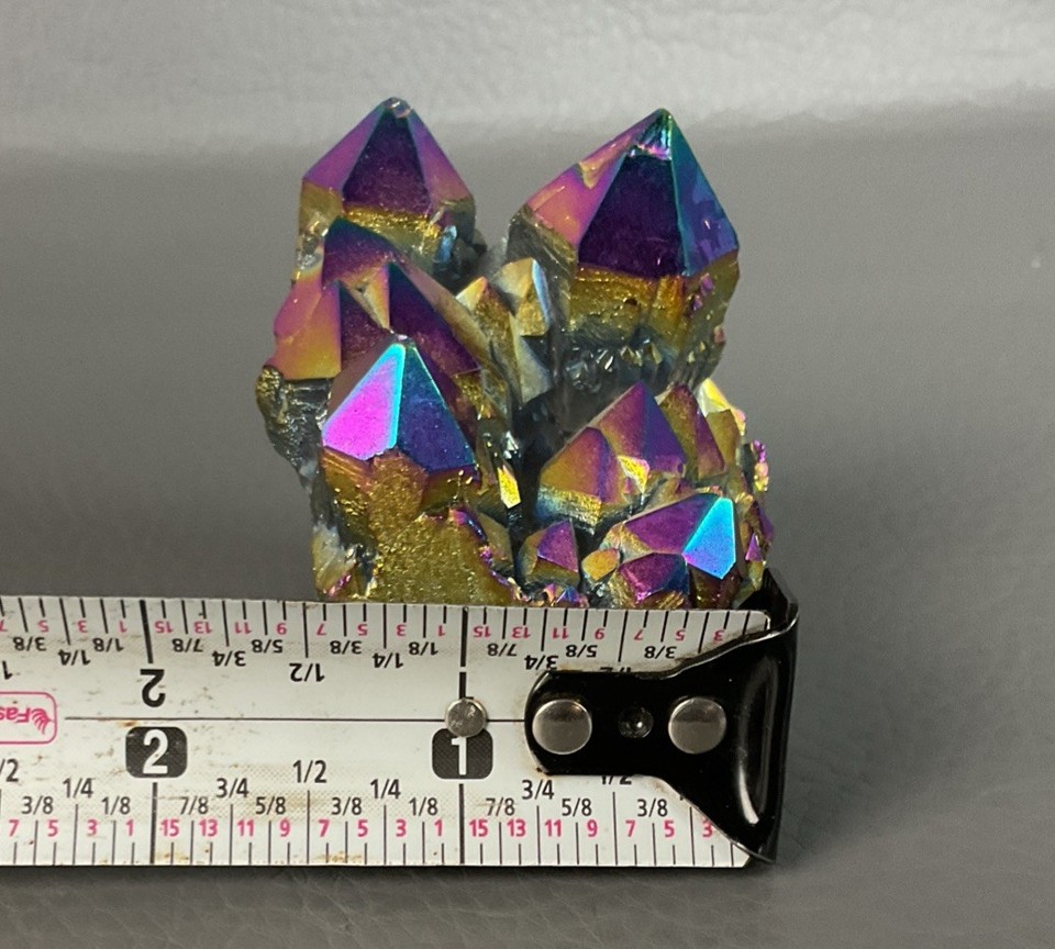 159G Colorful Aura iron ore Quartz crystal mineral cluster Rainbow | eBay