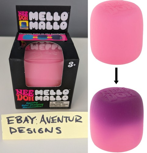 Viral NEEDOH Mello Malllo Squishy COLOR CHANGING Marshmallow PINK NEW ...