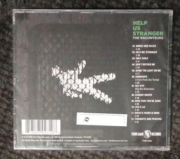 RACONTEURS Help Us Stranger CD 2019 WHITE STRIPES JACK WHITE ...