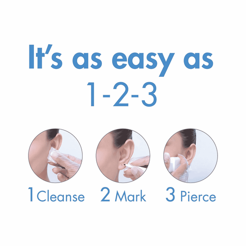 Inverness Home Ear Piercing Kit with Stud Earrings in 14K Gold | eBay