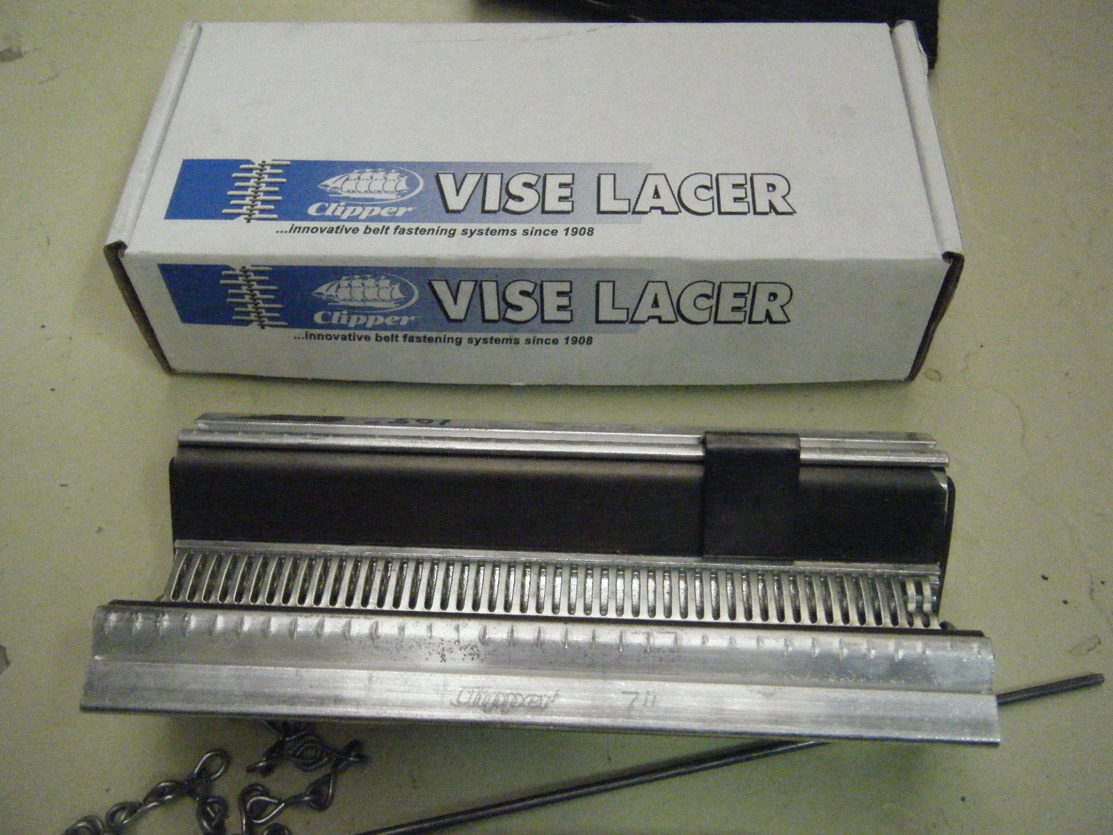 Round Hay Baler Belt Tool Clipper Vise Vice Lacer Tool 7" belt repair ...