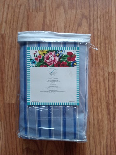 NIP Carleton Varney Live Vividly Dutch Springtime 2 Panels 2 Tiebacks ...