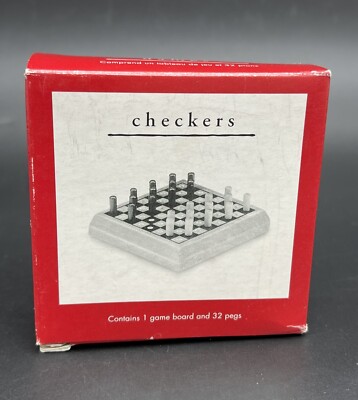 Checkers Pier 1 Imports New in Box Small Size Travel Game | eBay